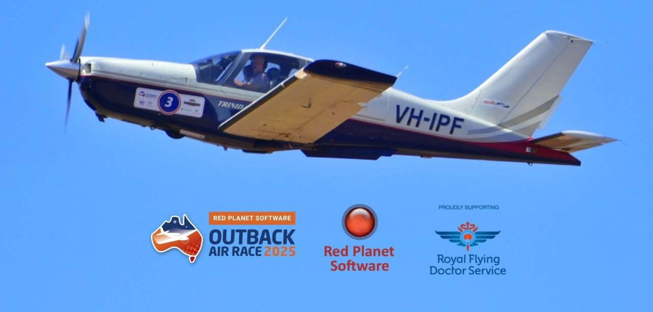 Red Planet Software Outback Air Race 2025 supporting the RFDS